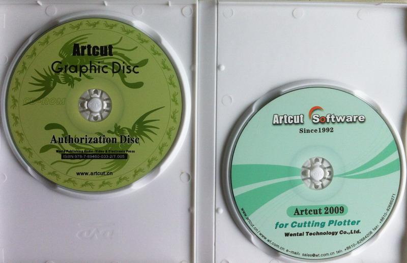 ARTCUT 2009 Software 9 Languages For Vinyl Cutting Cutter Plotter 2x CD ...