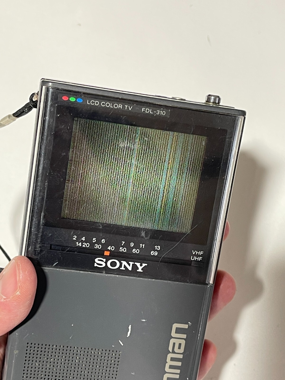 Vintage Sony Watchman Portable Analog LCD Color TV Fdl-310 for sale ...