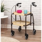 Adjustable Mobility Trolley Hand Brakes Walker Indoor Kitchen 4 Wheels ...