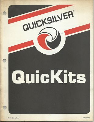 QUICKSILVER MARINE BOAT MERCURY MERCRUISER QUICKITS CATALOG BOOKLET | eBay