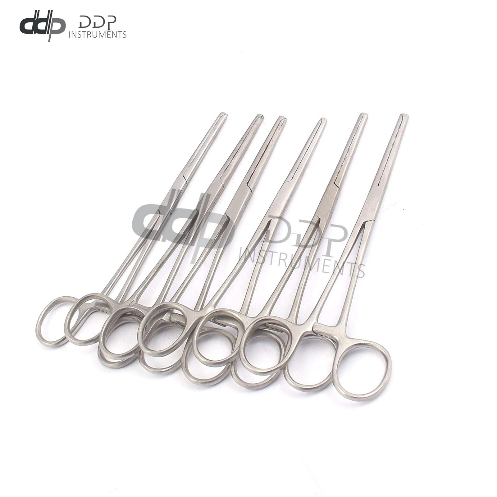 Set Of 6 Kocher Hemostat Forceps 8" Straight Surgical Instrument ...