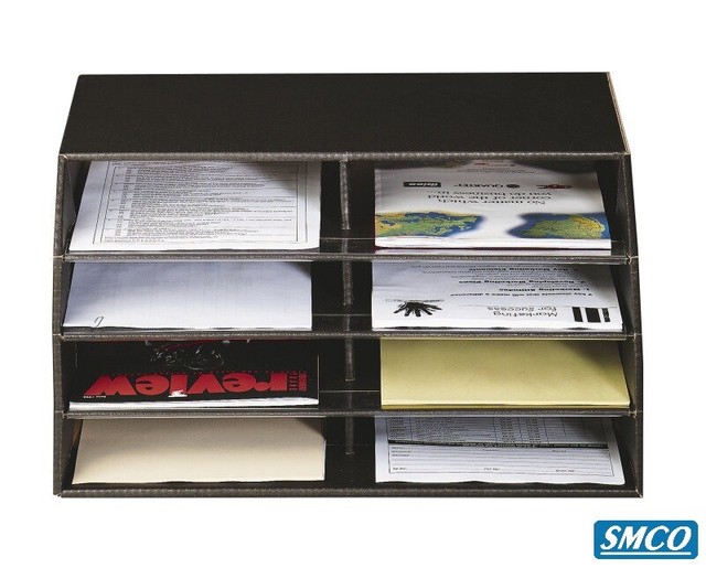 Mail Sorter Pigeon Hole 8 Shelf Unit Office Post Filing Shelves Q ...