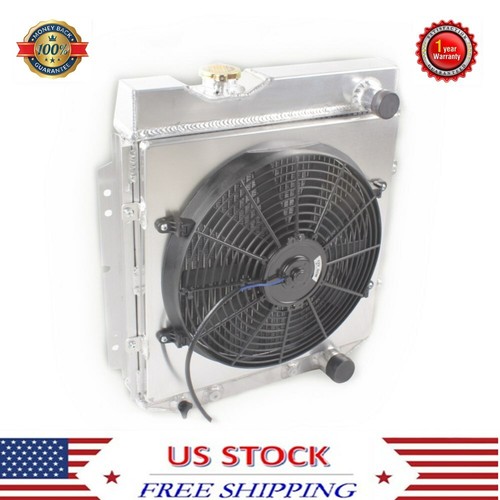 ALUMINUM RADIATOR & FAN & SHROUD FOR 1964-1966 65 Ford Mustang/ Mercury ...