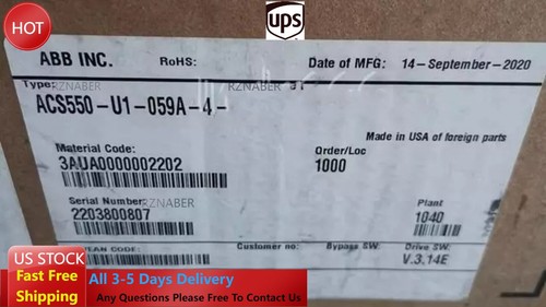 ACS550-U1-059A-4 ABB Frequency Converter Brand New in Box! | eBay