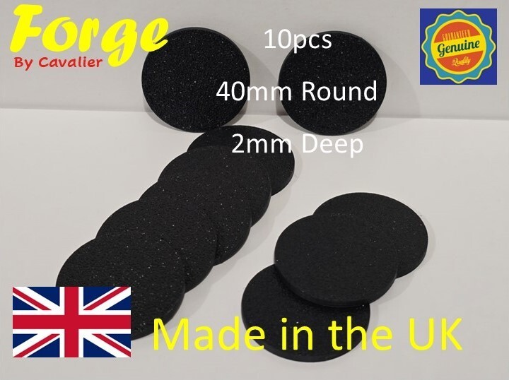 10pcs 40mm Round Small Miniature Model Bases 2mm Deep Thick Circular ...