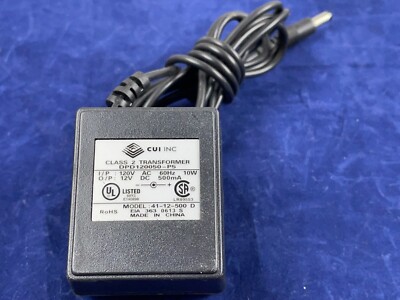 CUI STACK DPD120050-P5 Class 2 Transformer Model: 41-12-500D NEW 12v ...