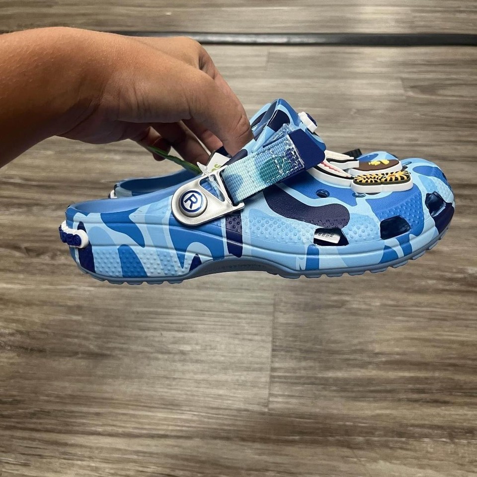 Bape x Crocs A Bathing Ape ABC Camo Blue 2025 (Men's US 10) | eBay