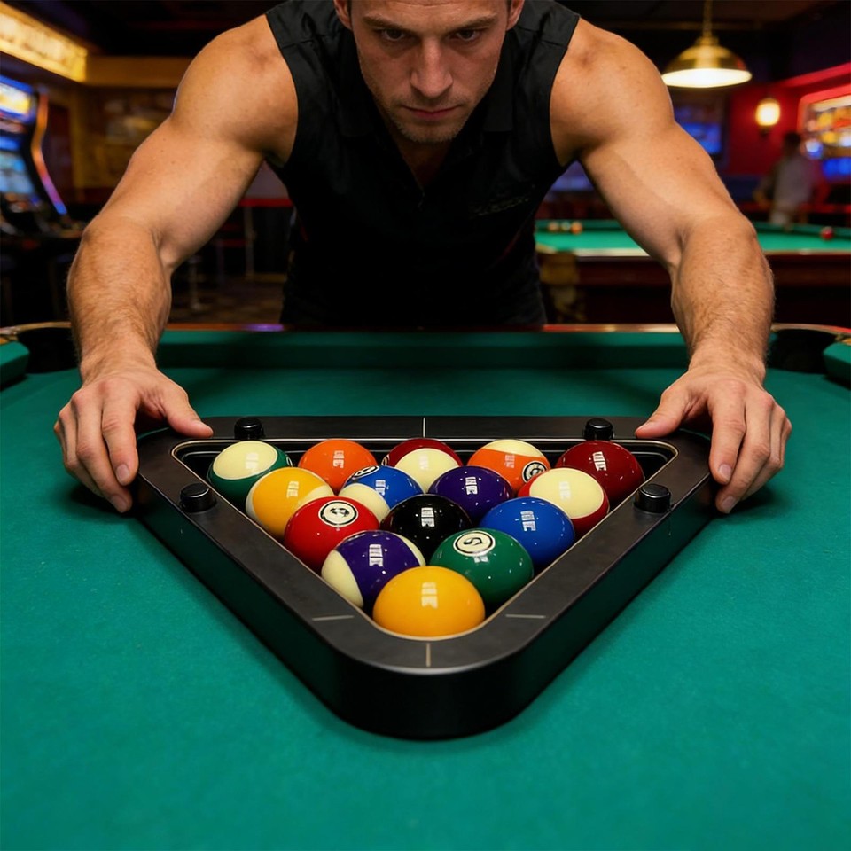 Billiard Rack Adjustable Holder Precision-Engineered Billiard Rack ...