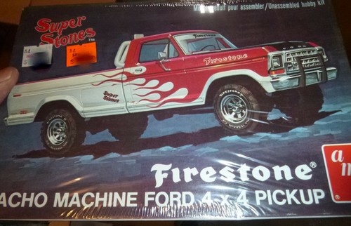 AMT 2707 VINTAGE Firestone 1978 Ford 4X4 PICKUP TRUCK 1/25 Model Car ...