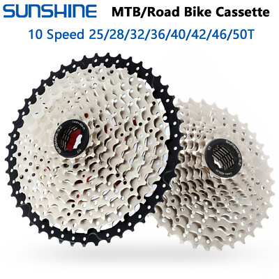Sunshine MTB Cassette 10 Speed Road Bike Cassette HG 25/28/32/36/40/42 ...