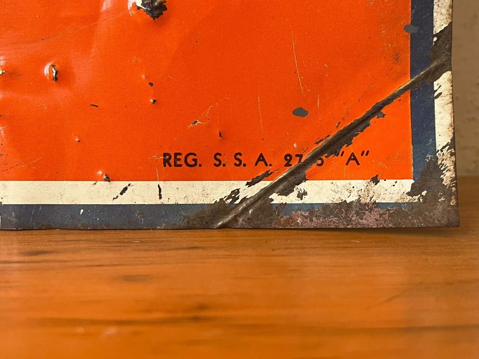 Antique Old Mexican ORANGE CRUSH CRUSHY Tin Metal Sign Advertising 28 ...