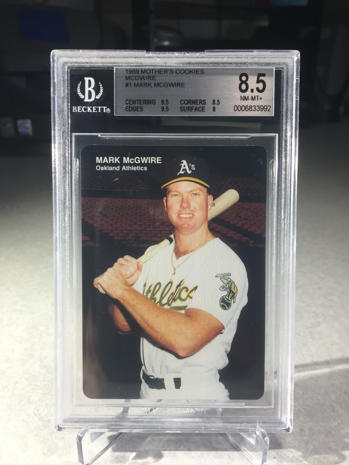 1989 Mother's Cookies Mark McGwire #1 - BGS 8.5 - Oakland A's | eBay