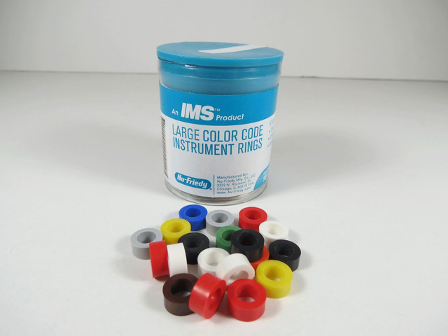 Hu-Friedy Large Color Code Instrument Rings 90 Pack - IMS-1280L for ...