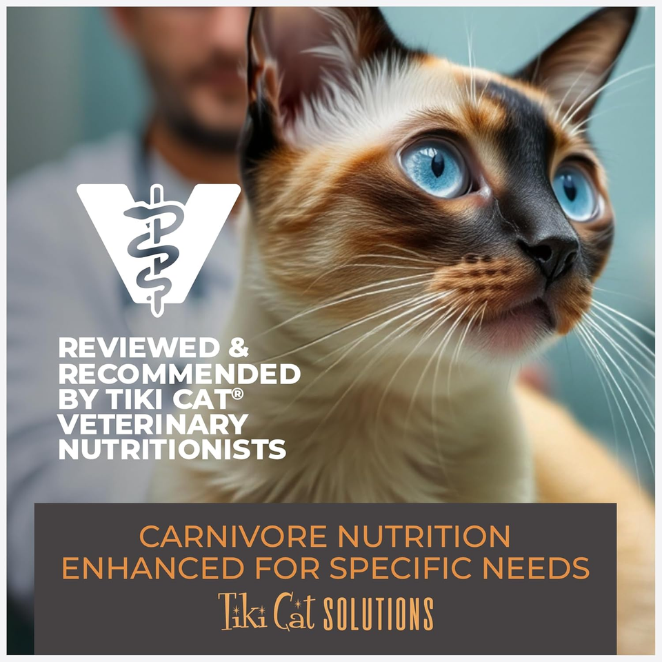 Tiki Cat Solutions Mousse Multipack Wet Cat Food, Digestion, Chicken ...