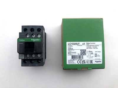 Schneider Electric LC1D25U7 3 pole 25 AMP contactor - 24 volt AC coil ...