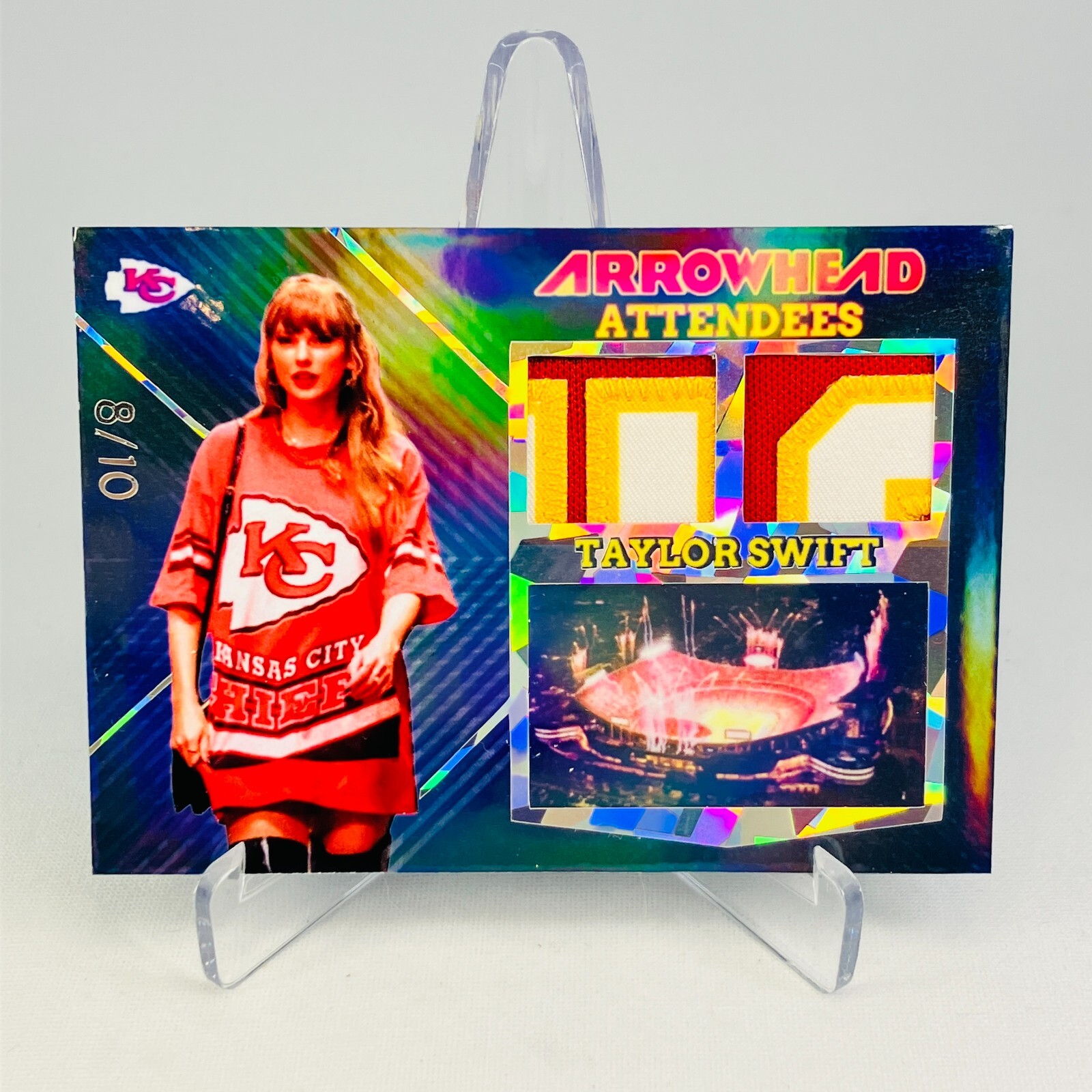 2024 Taylor Swift Custom Dual Patch Card KC Chiefs /10 non auto Kelce ...