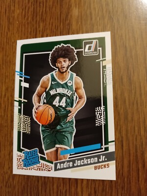 Andre Jackson Jr. 2023-24 Donruss RC RATED ROOKIE #210 Milwaukee Bucks ...
