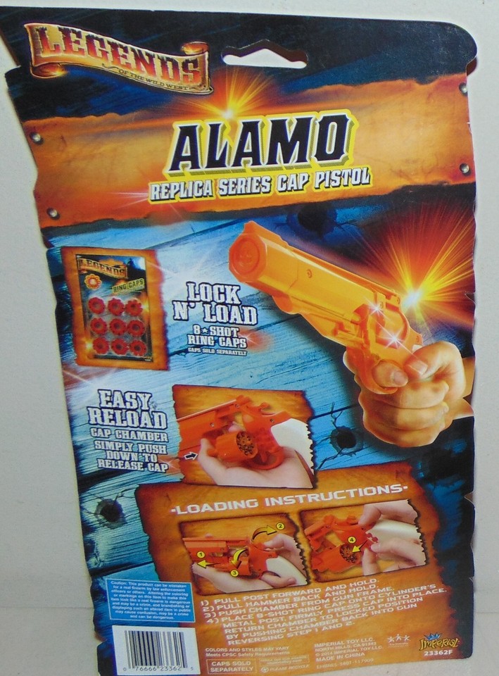 2 Legends Of The Wild West ALAMO Replica Series Cap Pistol Imperial Toy ...