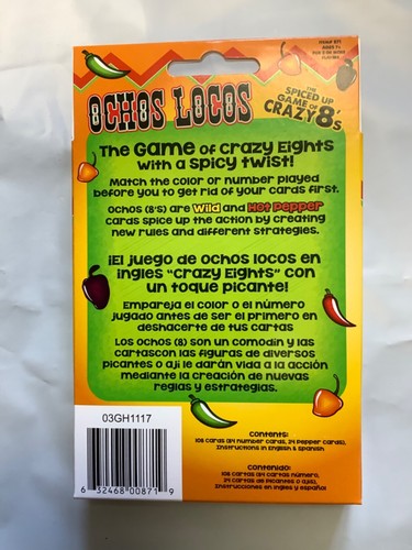 Ochos Locos Crazy 8s Card Game for Ages 7 & up Toy for sale online | eBay