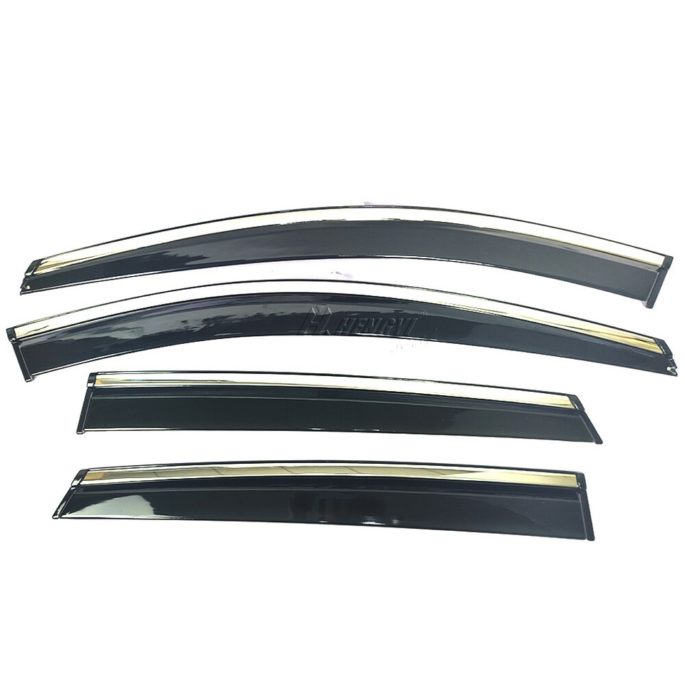 For 2020-2024 Ford Escape Chrome Trim Rain Guards Vent Deflector Window ...