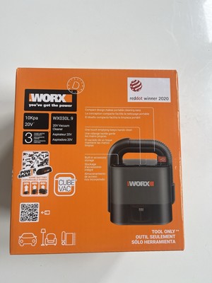 WORX WX030L.9 20V PORTABLE VACUUM -TOOL ONLY (No Battery or Charger ...
