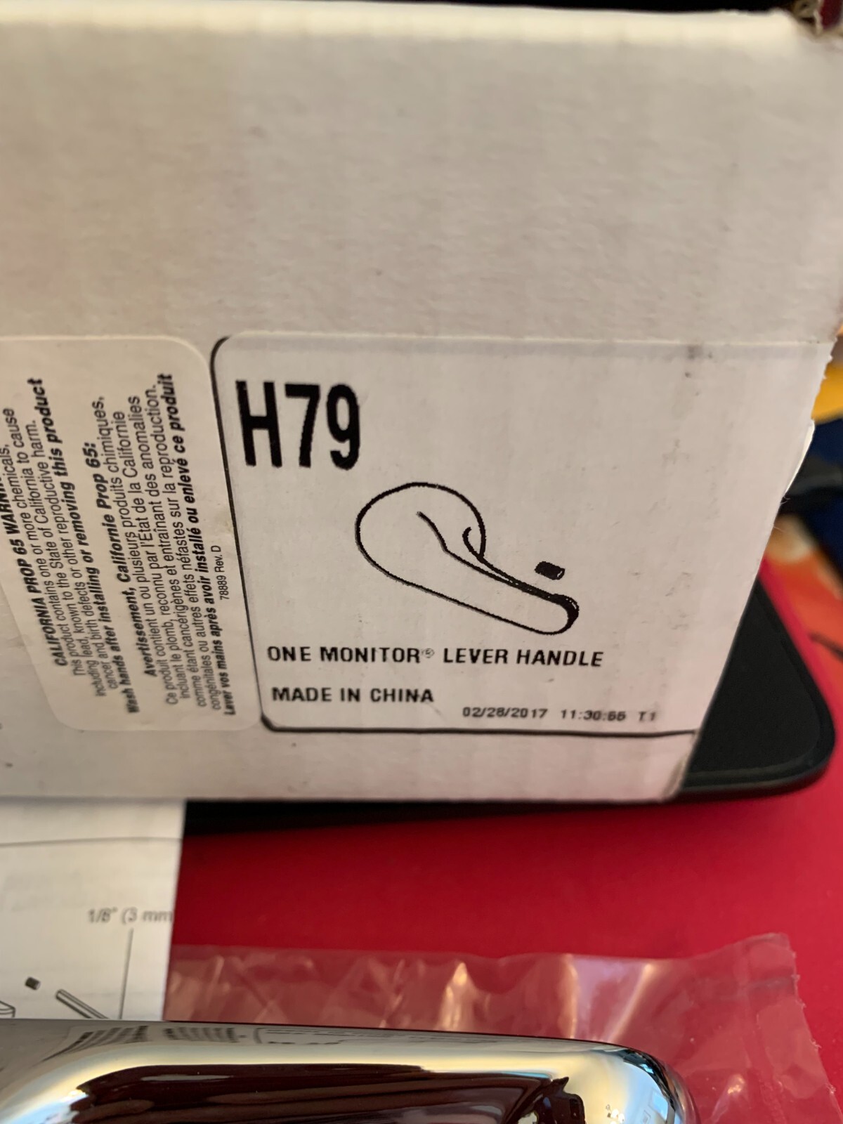 DELTA H79 Single Metal Lever Handle for Tub/Shower 13/14 ser Chrome | eBay