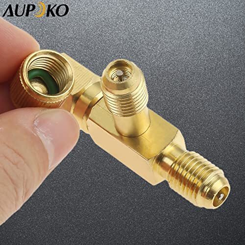 Quick Coupler Access Tee 1/4 Inch Valves Core Tee Adapter with Swivel ...