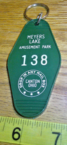 vintage locker key chain fob Meyers Lake Amusement Park Canton Ohio ...