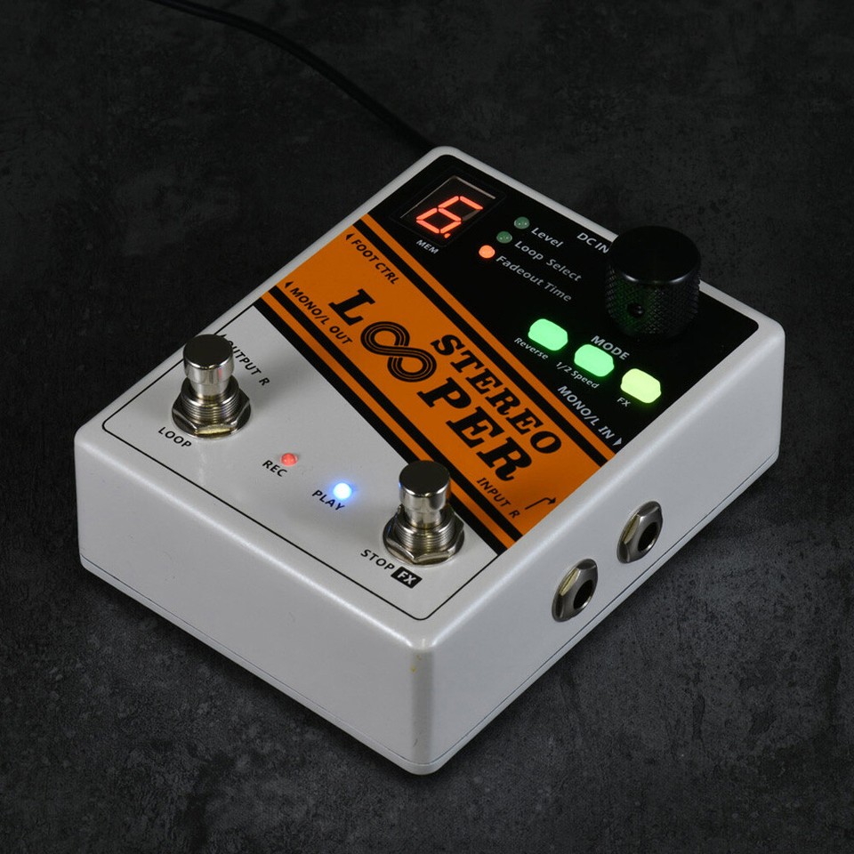STEREO LOOPER Loop Record Guitar Effect Pedal 10 Independent Loops F3V3 ...