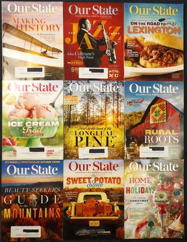 OUR STATE Magazine North Carolina NC 2024 Lot of 9 Issues | eBay