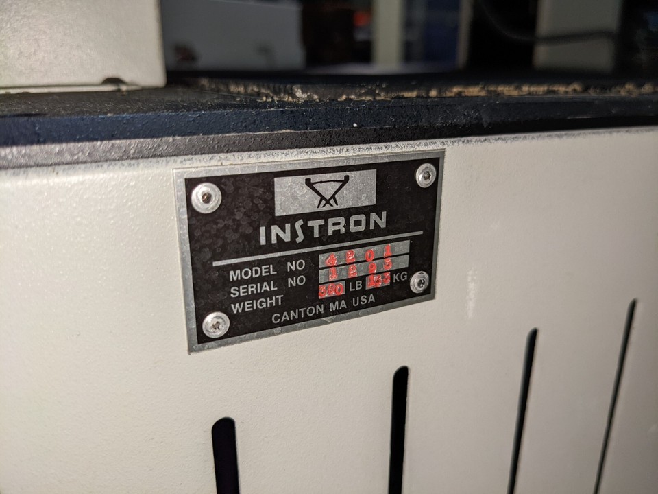 Instron 4201 Tensile Tester, Controller, Printer, 2518-807 100N Static ...