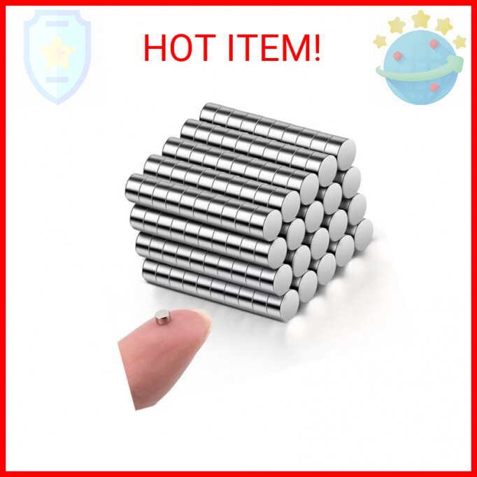 200Pcs Small Magnets, 3x2 mm Mini Tiny Round Magnets, Micro Magnets for ...
