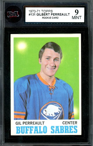 1970-71 Topps Hockey #131 Gilbert Perreault Rookie KSA 9 MINT Buffalo ...