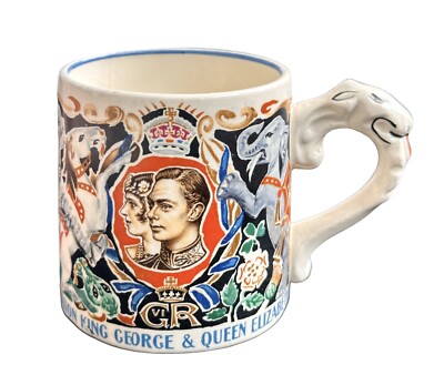 Laura Knight mug for King George VI and Queen Elizabeth Coronation 1937 ...