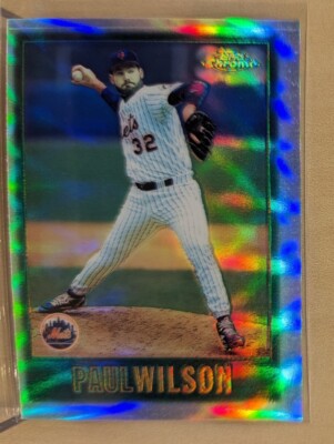 1997 Topps Chrome SILVER REFRACTOR #35 Paul Wilson Mets RARE ICONIC ...