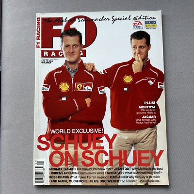 F1 Racing Magazine February 2001 mbox3011/b World Exclusive! Schuey on ...