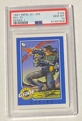 1991 IMPEL GI JOE Sci-Fi #124 PSA 10 Low Pop Series 1 Vintage | eBay