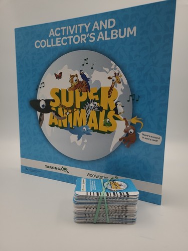 Super Animals Woolworths Activity and Collector's Album with mix cards ...