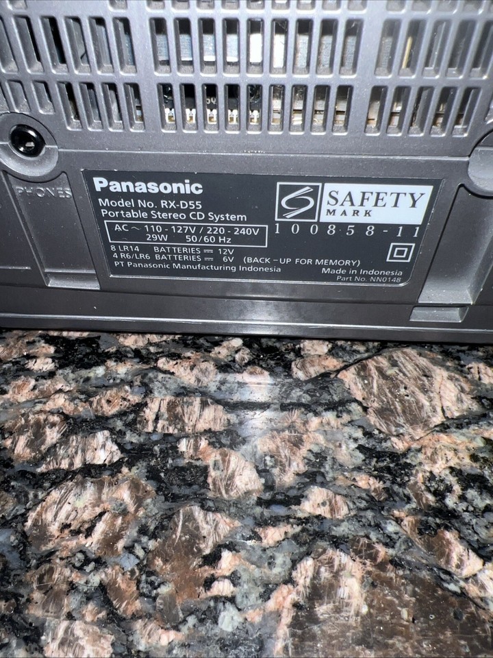 PANASONIC RX-D55 BOOMBOX CD Cassette USB MP3 AM/FM AUX NO REMOTE | eBay