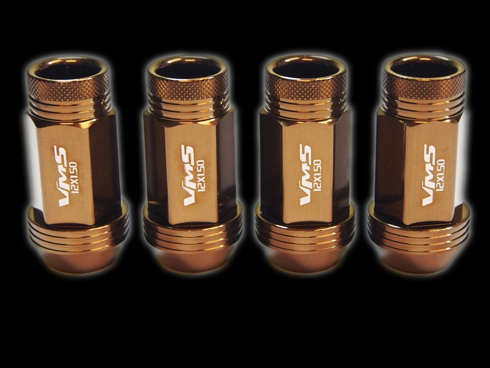 VMS RACING 20PC 48MM PREMIUM EXTENDED WHEEL ALUMINUM LUG NUTS 12X1.5 ...