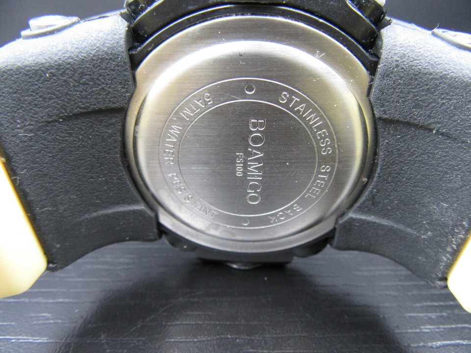 X384 ⭐⭐Vintage " Boamigo " Quartz Digital Chronograph watch for Men's ⭐ ...