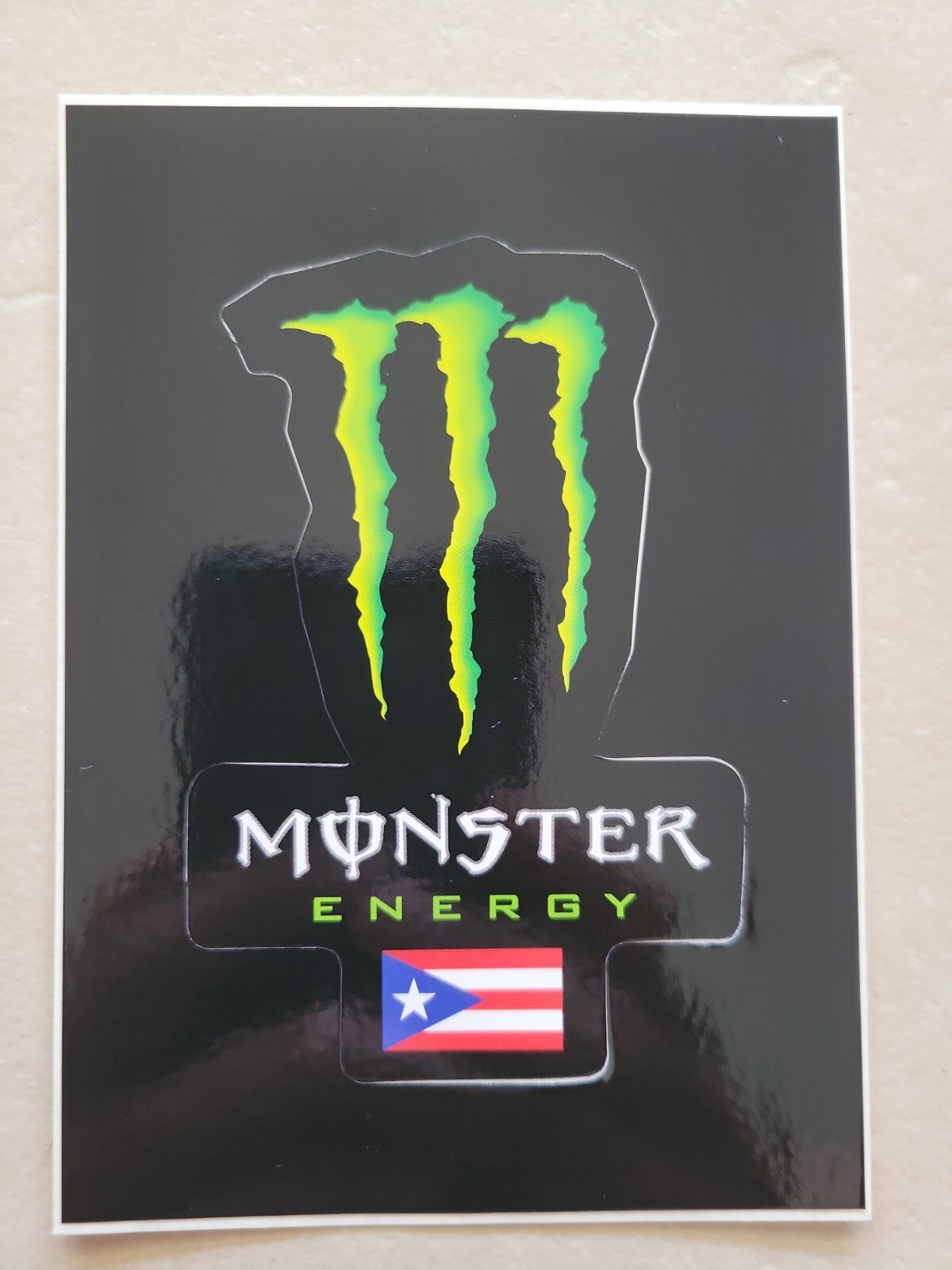Puerto Rico 🇵🇷 Monster Energy Drink Logo Sticker Decal With 🇵🇷 Flag ...