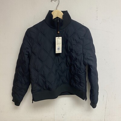 Calia Women's Outwear Quilted 1/2 Zip Pullover Jacket Pure Black ...