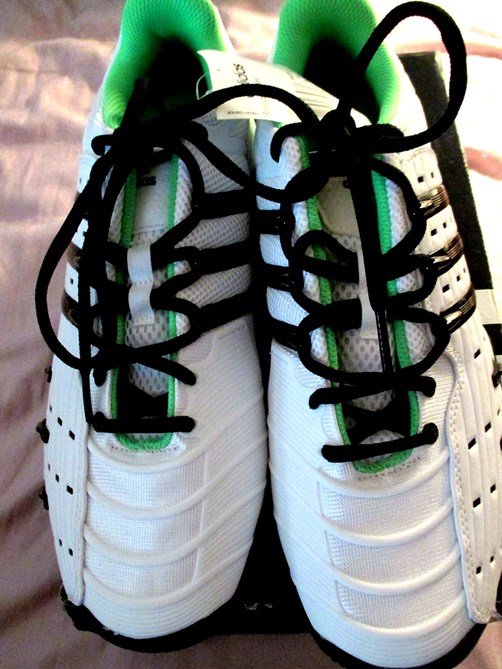 ADIDAS BARRICADE V TENNIS SHOES MEN 10 1/2 NEW IN BOX WHITE W BLACK W ...