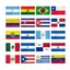 Set of 20 Latin American Country Flags Set of Latin America Flags 3x5ft ...