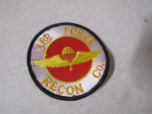 MILITARY PATCH VINTAGE OLDER USMC MARINE 3RD FORCE RECON CO | eBay