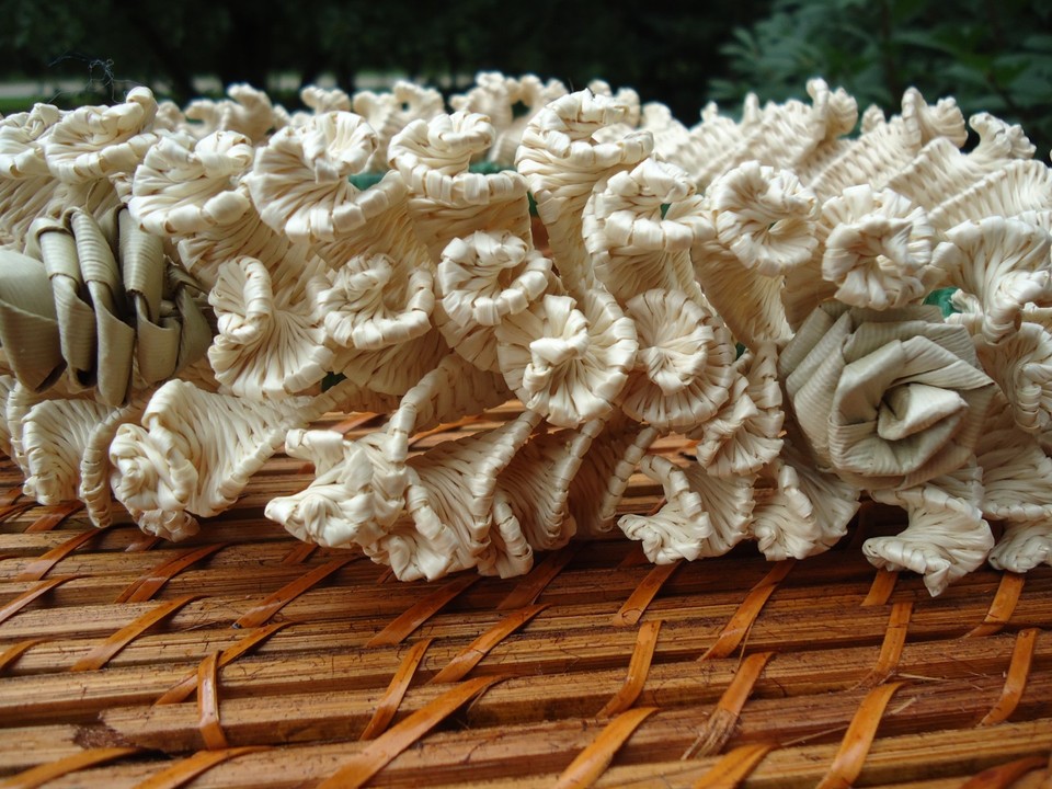 VTG Woven Luahala Floral Head Lei Crown Polynesian Hawaiian Island ...