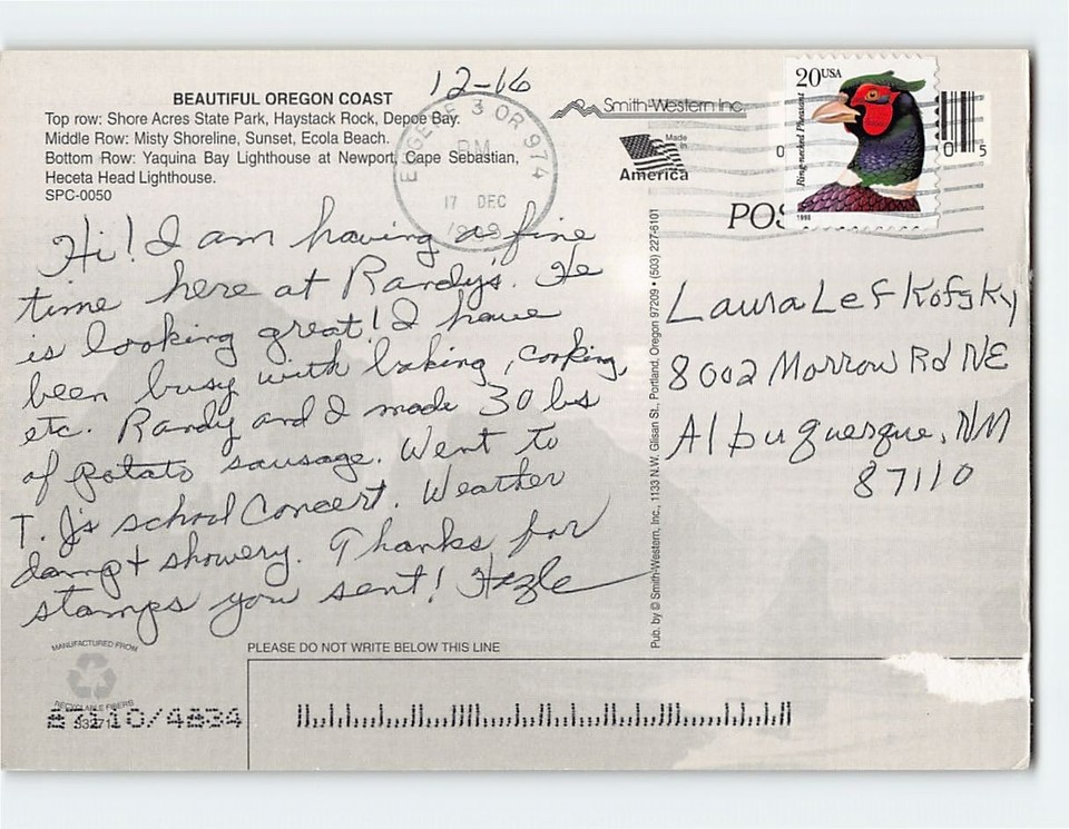 Postcard Oregon Coast Oregon USA | eBay