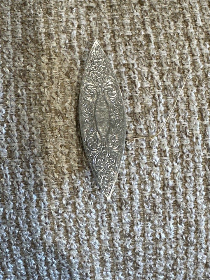 Antique Tatting Shuttle Floral Repousse Victorian Era Lace Tool | eBay