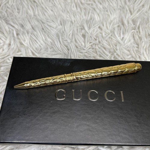 Gucci Pen Ballpoint Interlocking Gold | eBay